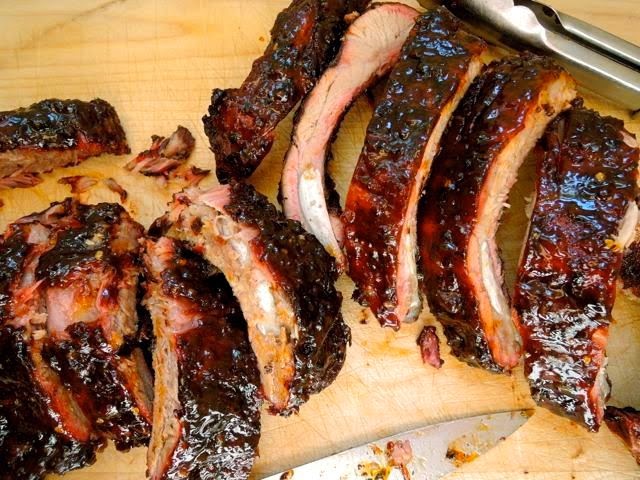 The Briny Lemon: Smoked Baby-Back Ribs with Spiced Maple Barbecue Sauce