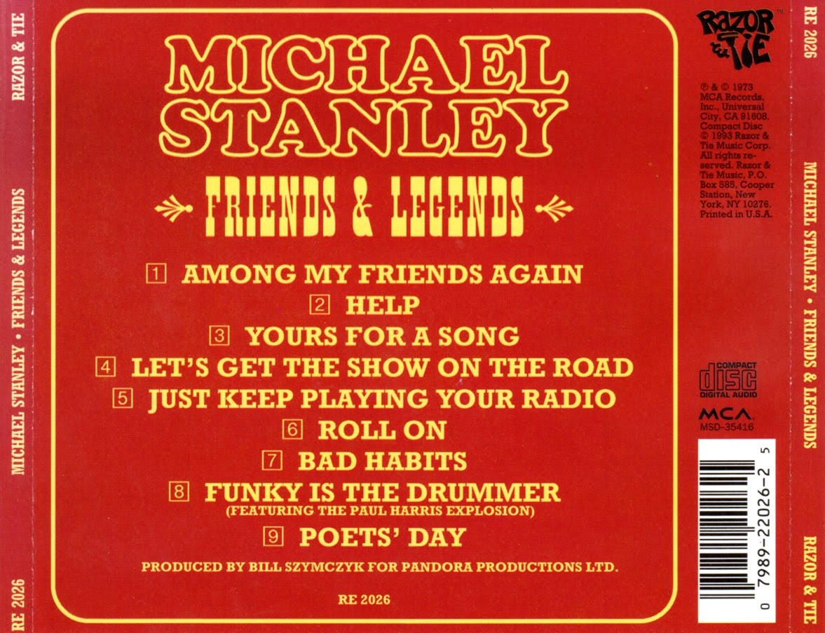 1973 Friends & Legends - Michael Stanley - Rockronología