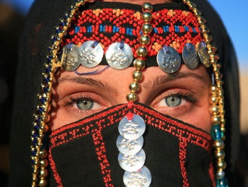 La belleza escandinava de los bereberes de ojos azules