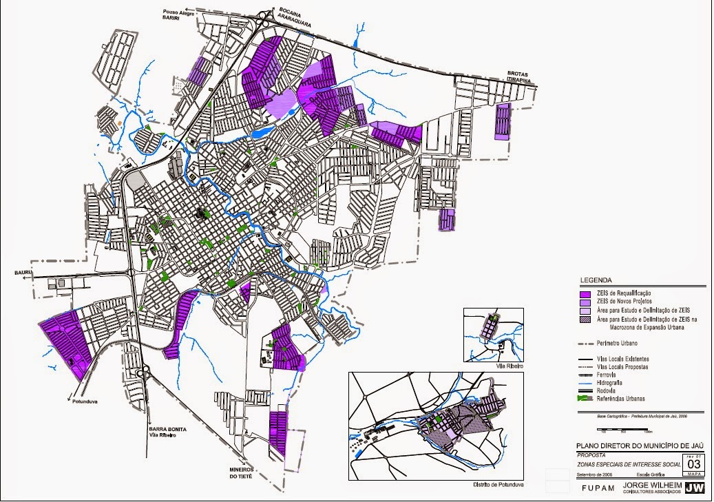 Plano diretor de Jaú - SP: Mapas - Plano Diretor (2006)