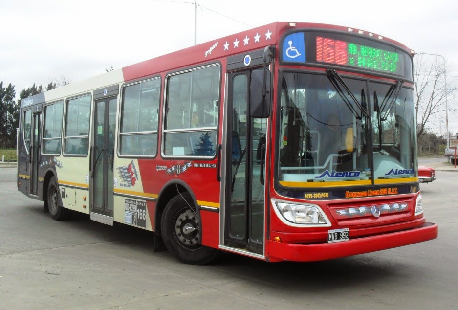 Recorrido de la LINEA 166 del Gran Buenos Aires