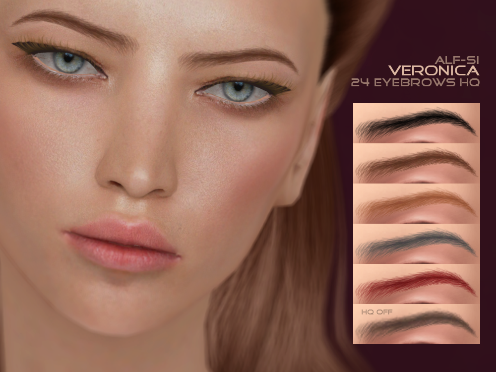 Alf-si CC: TS4 eyebrows 29 Veronica HQ