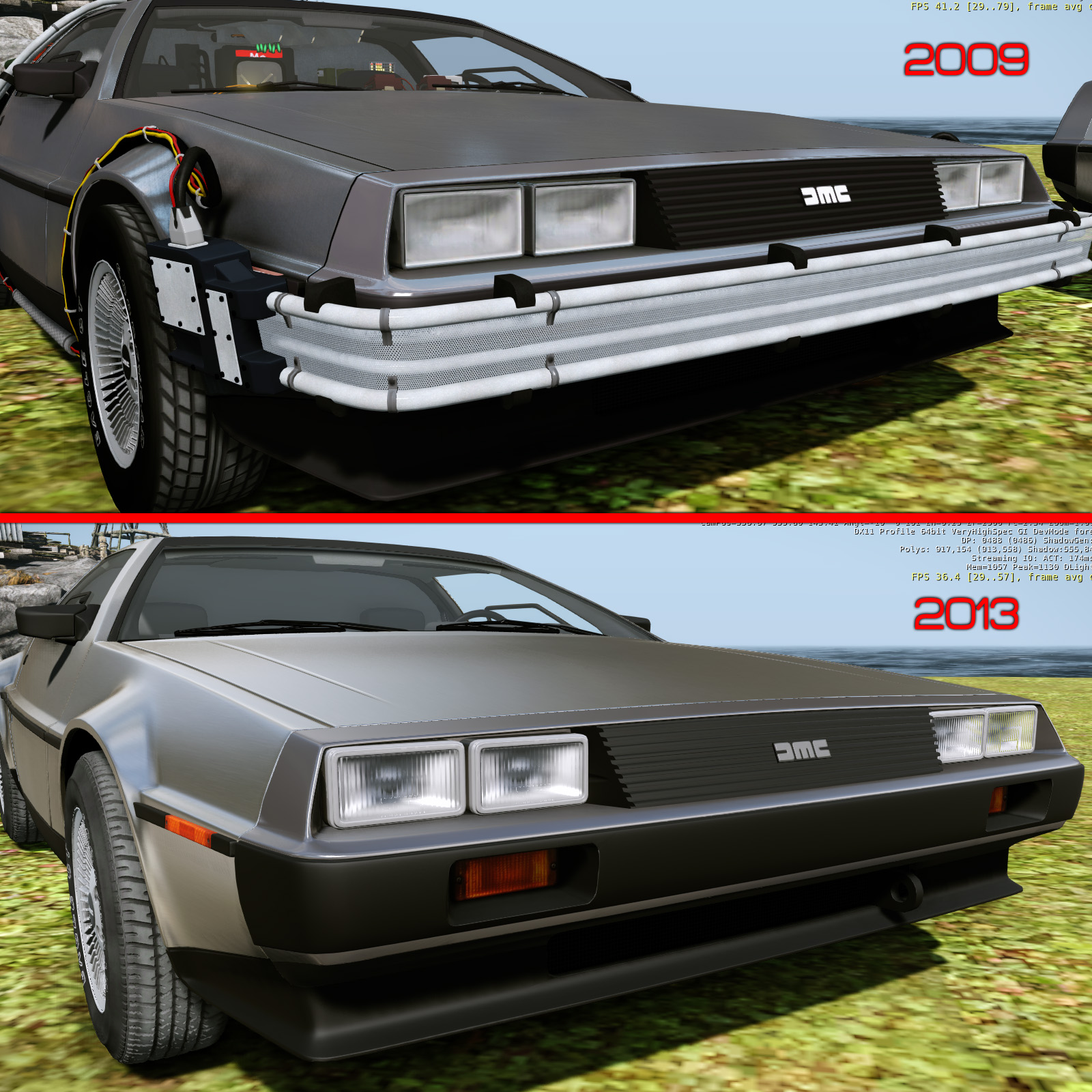 Tirido's Portfolio: DeLorean Time Machine for CryEngine 3 (Work in ...