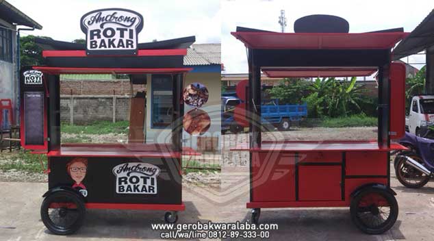Produksi gerobak roti bakar dorong - jasa gerobak bandung | desain dan ...