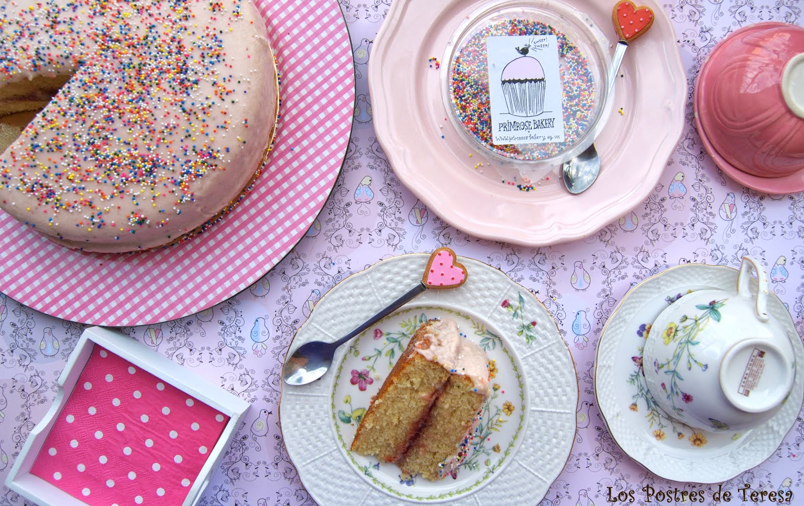 Los Postres de Teresa: Tarta Rosa para #cocinaunasonrisa