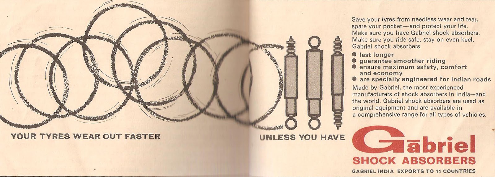 Gabriel Vintage Advertisement - Classic Indian Advertisements