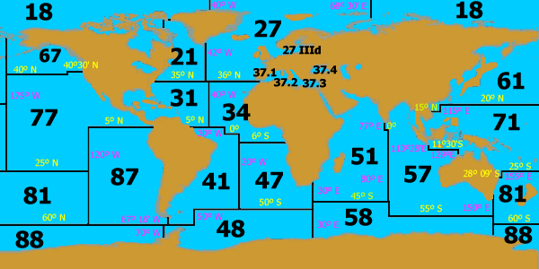 EL PESCADERO EN CASA: ZONAS FAO DE PESCA