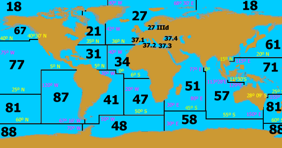 EL PESCADERO EN CASA: ZONAS FAO DE PESCA