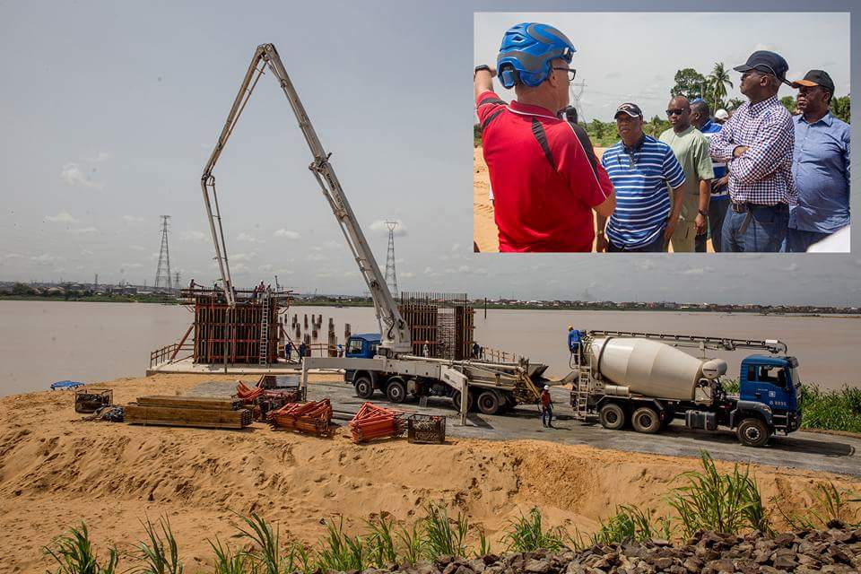 Pictures Of Ongoing 2nd Niger Bridge Construction As Fashola Visits ...