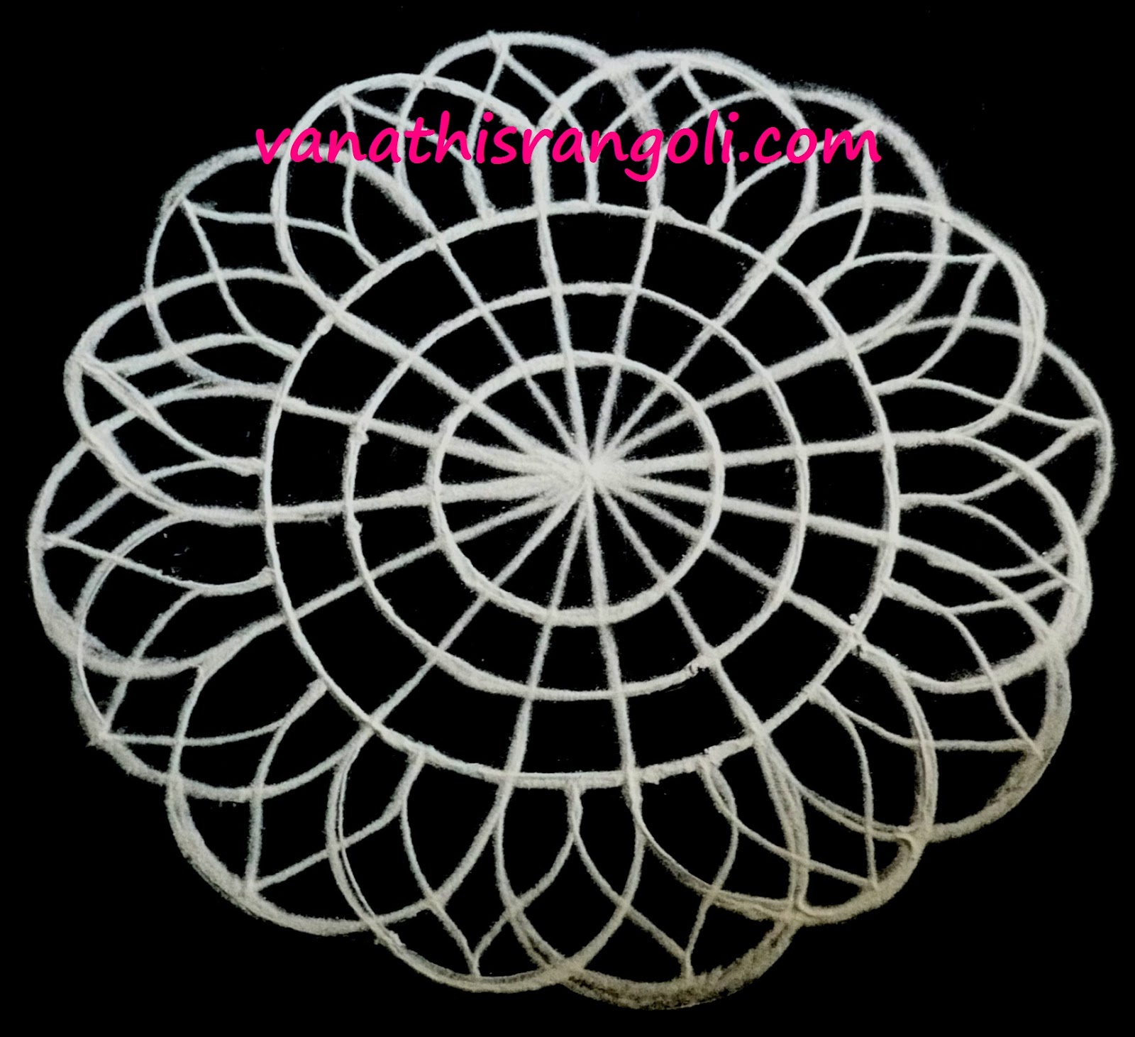 Vanathi's Rangoli / Kolangal: Rangoli / Kolam Without Color