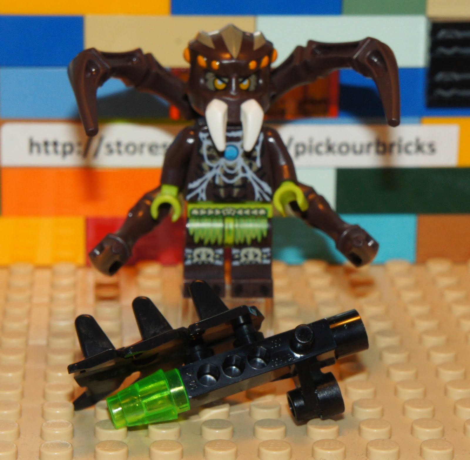 Lego Sparacon Minifigure Scorpion Tribe Legends Of Chima Weapons Head Gear Ebay