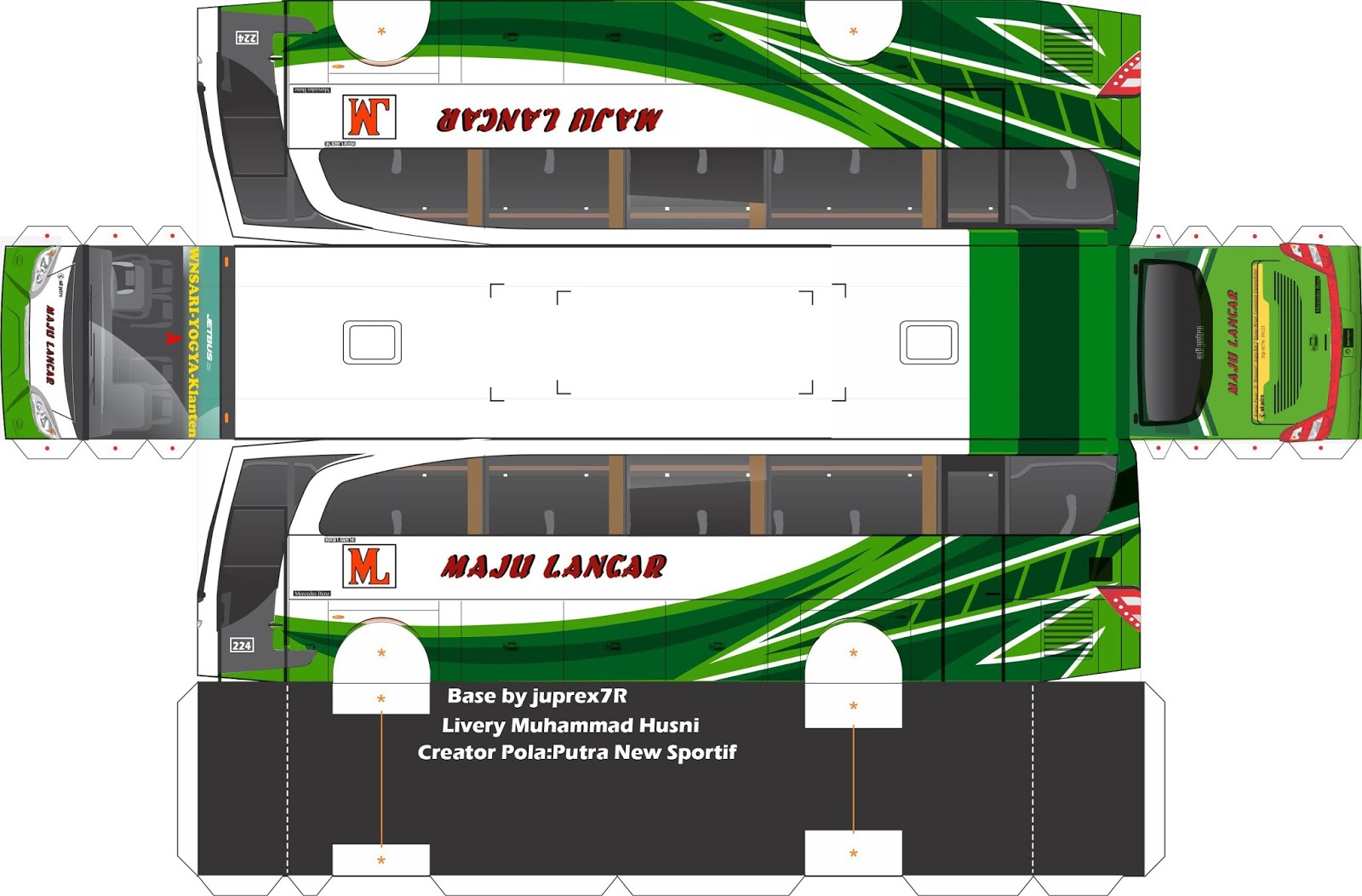 Papercraft Bus ~ ali.go.blog