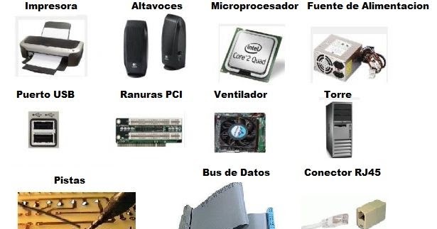 Informática y Tecnología: Partes internas del computador