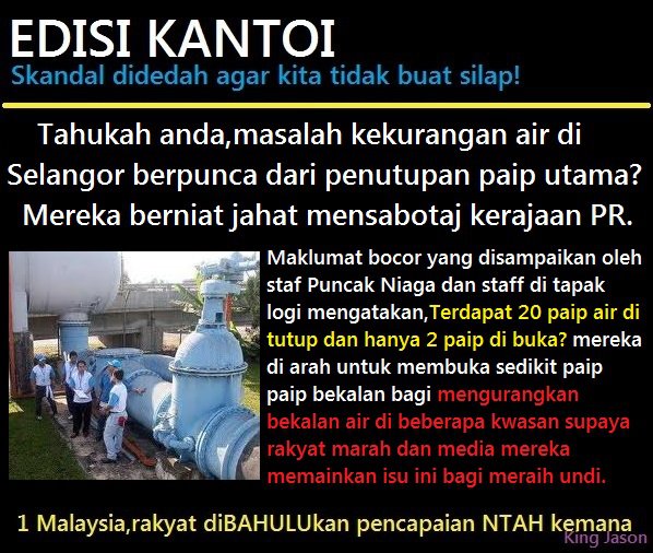 SYABAS Yang Sekat Air, Umno Selangor Yang Mati Lemas - MAFIABOSS MELAYU