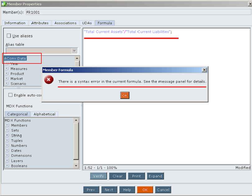 Essbase by Expert: Converting BSO member formulas to ASO MDX formulas