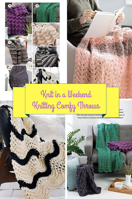 Knitting patterns for comfortable throws to knit in a weekend