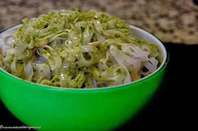 yotuchef: Tallarines de arroz al pesto