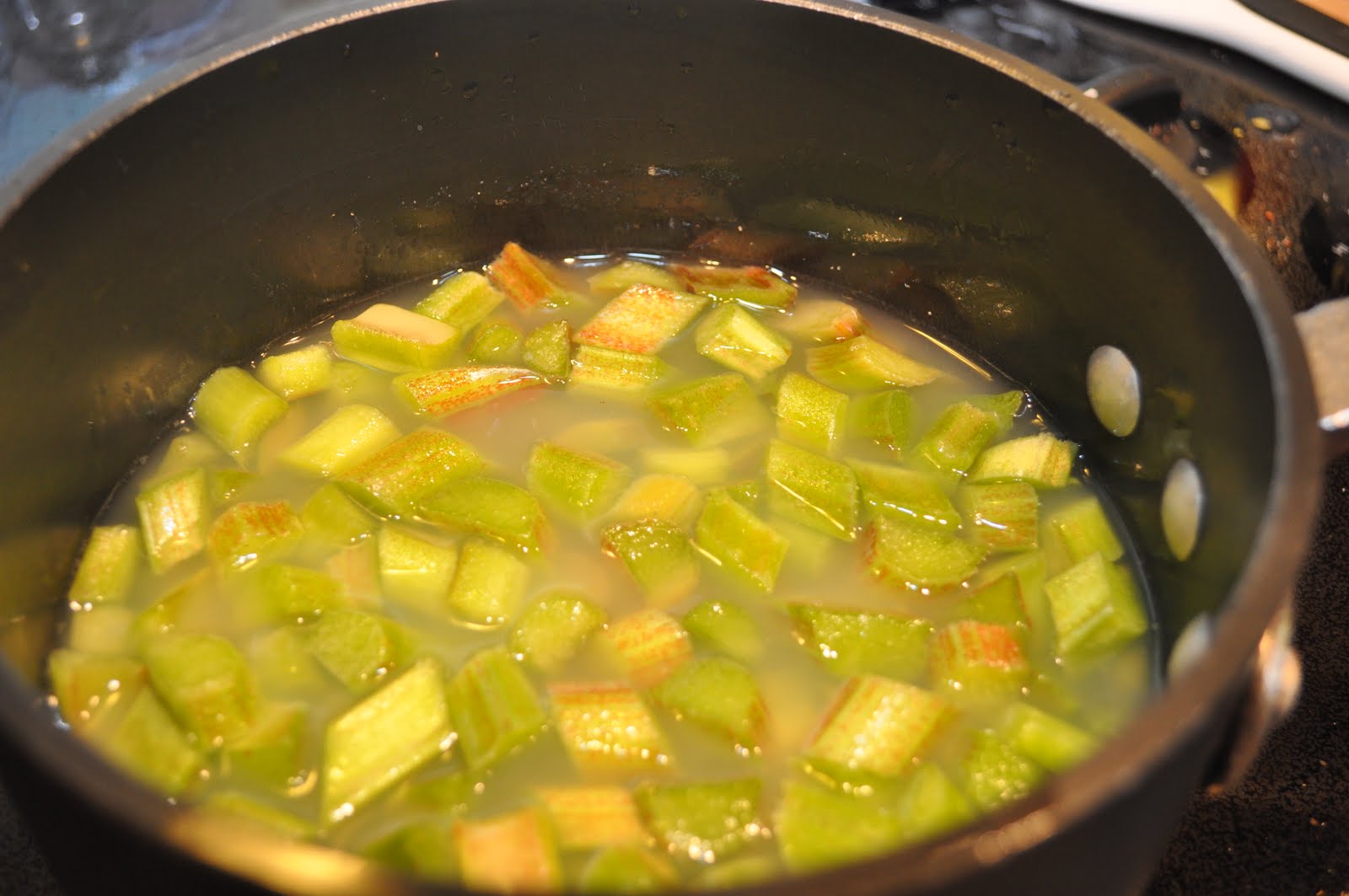 Kate's Kitchen: Rosy Rhubarb Syrup + A New Cosmo + Herb Syrup