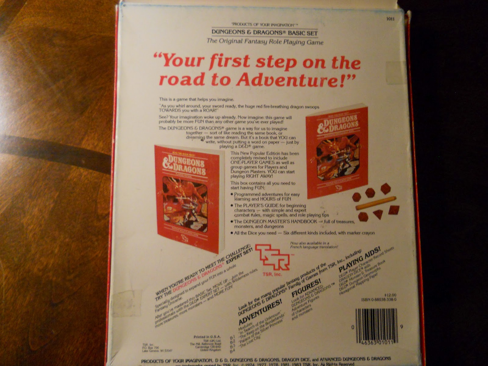 Memories of Toymorrow: TSR Dungeons and Dragons Red Box Basic rules set ...