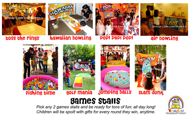 Birthday Castle Entertainment ©: Games Stations