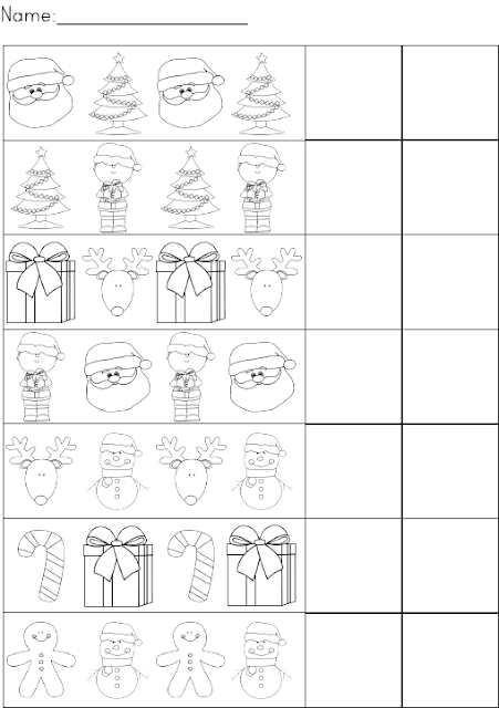 Christmas AB Patterns | The Crafty Teacher