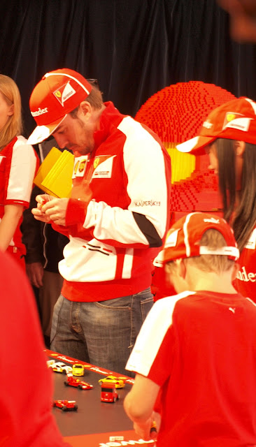 A morning with Alonso, Massa & a life-size Lego Formula One Ferrari