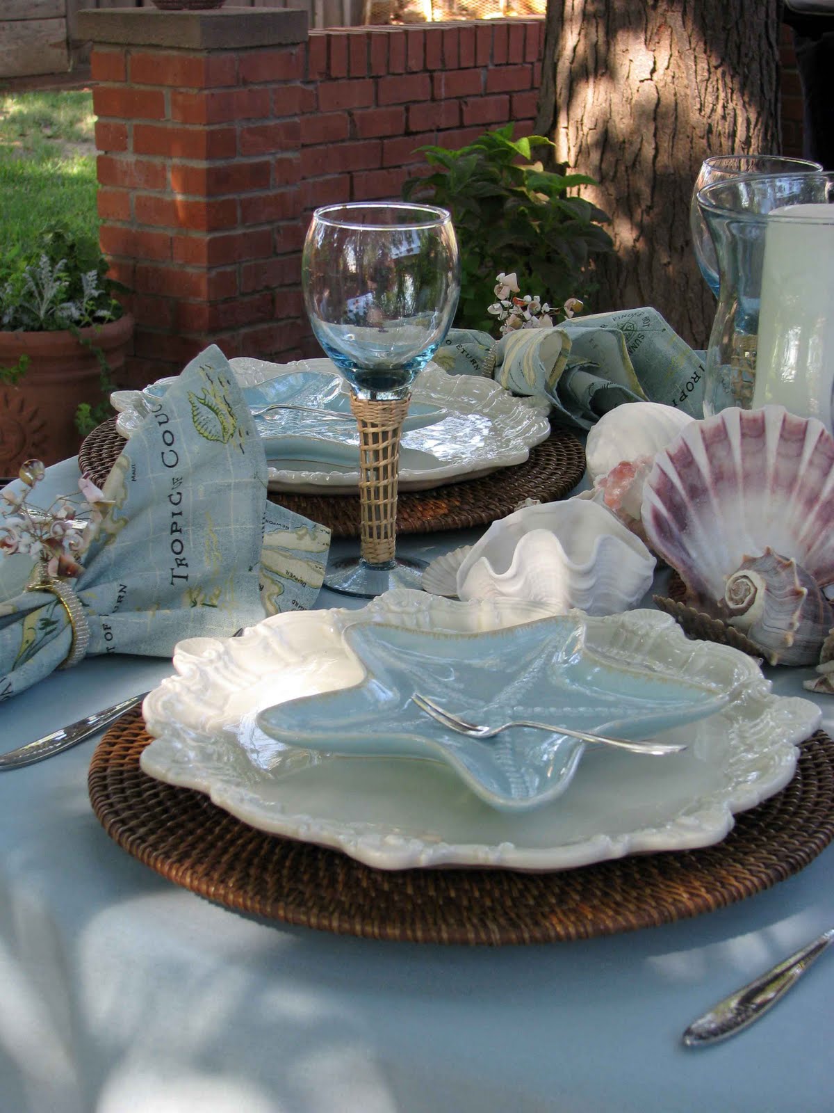 Creative Journeys: A Soft Sea tablescape