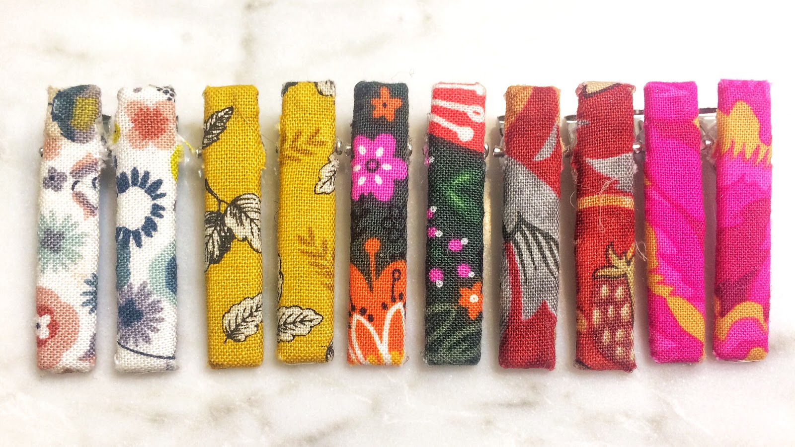 Katie Rosa: Fabric Hair Clips