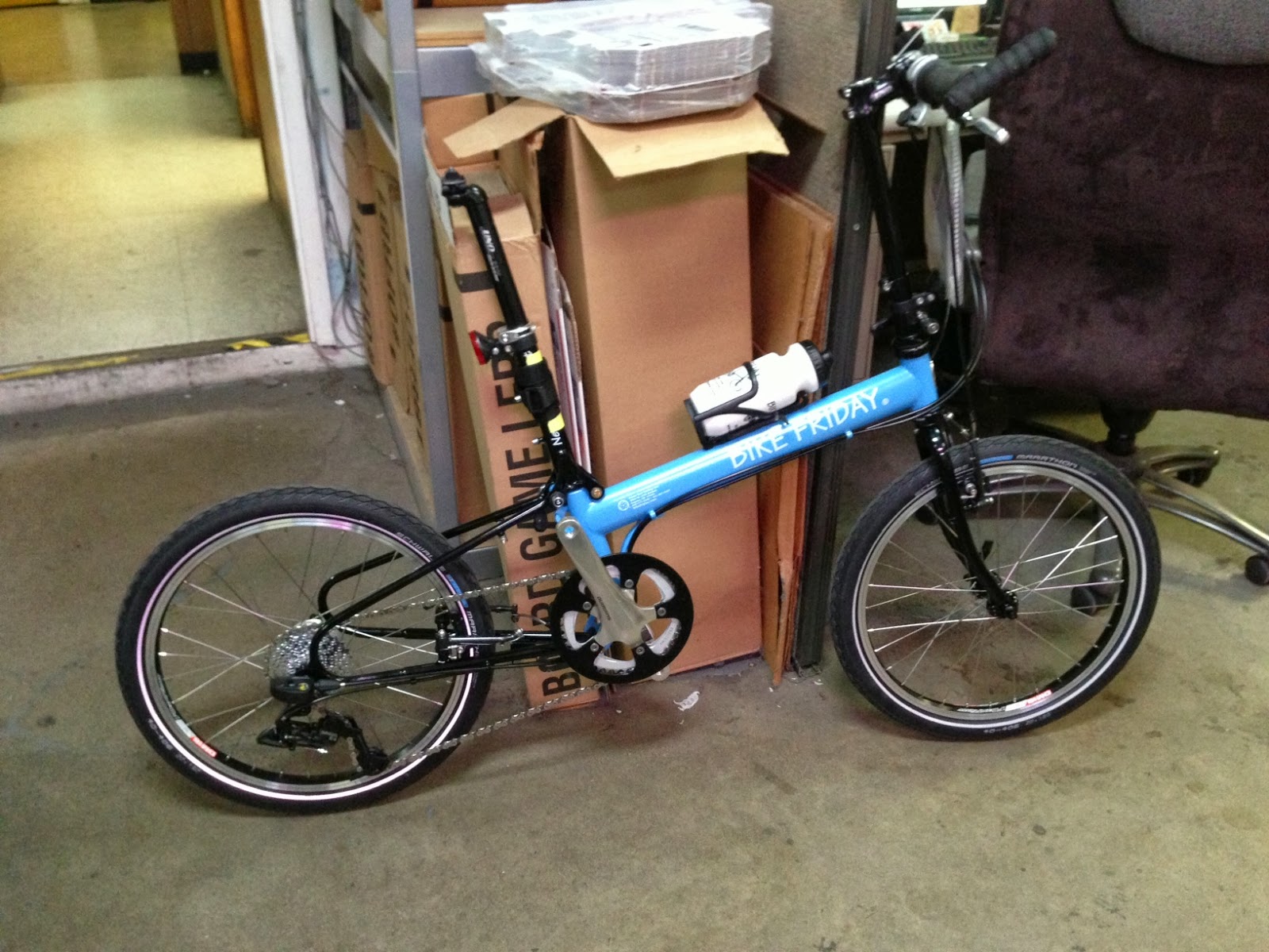 Cameron Graphix: Bike Friday Blue color options