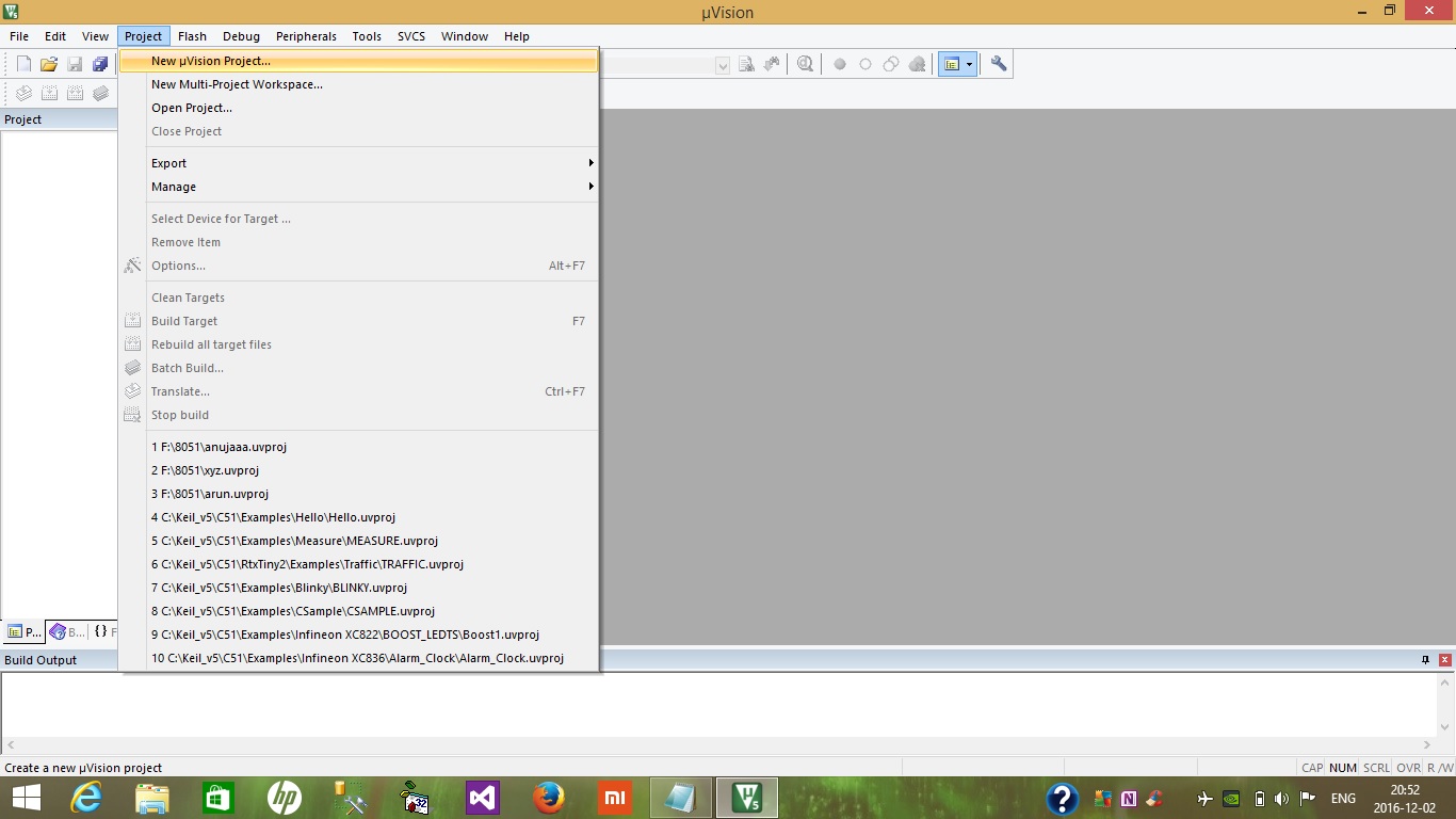 Hex File Generation Using Keil
