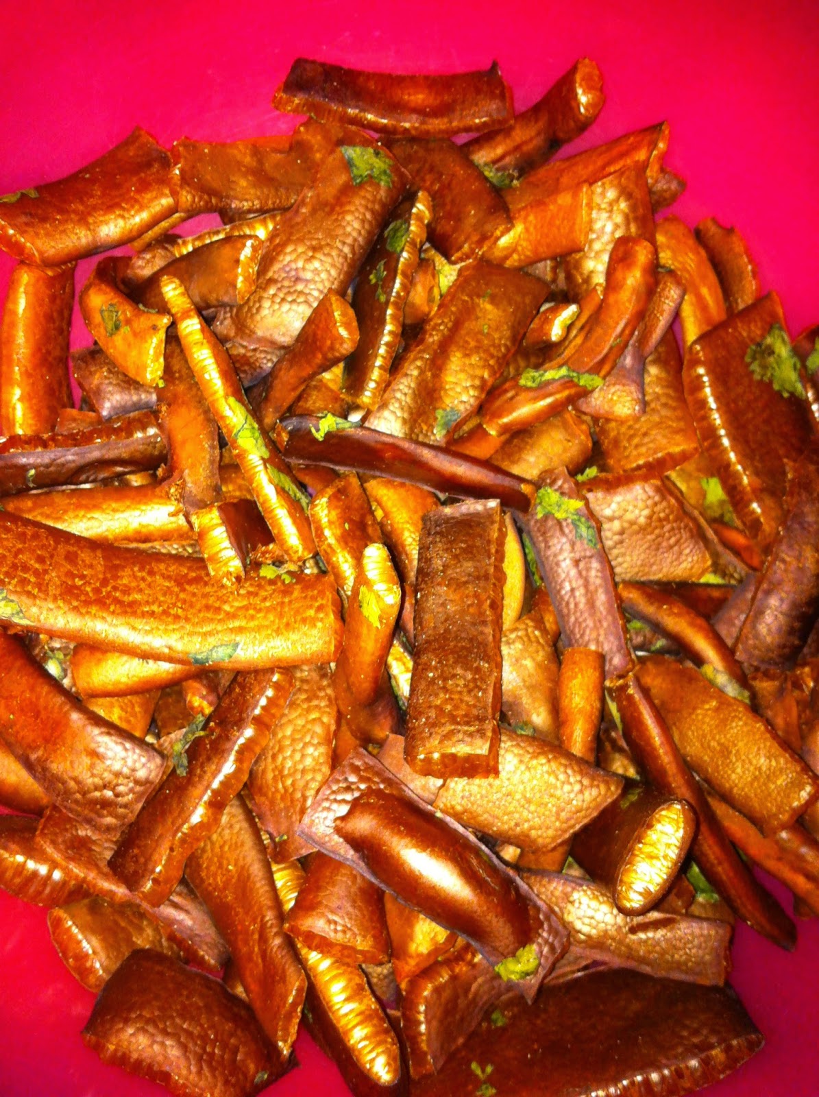 El blog de Dorigen Andreu: Receta: Snack de cochayuyo