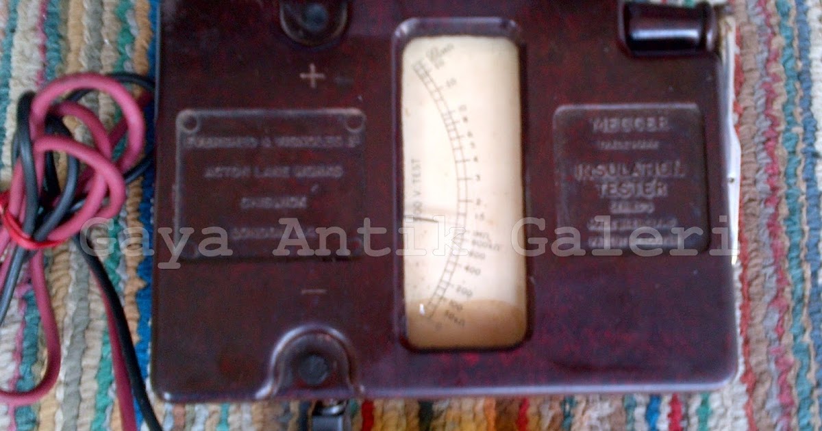 Gaya Antik Galeri : Rare Antique 1933 MEGGER Insulation Tester Serie 3 ...