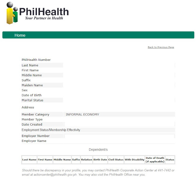 How to check PhilHealth Beneficiaries/Dependents online - PHILIPPINE DRIFT