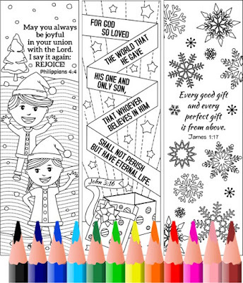 RicLDP Artworks: 8 Christmas Bookmarks (with Bible Verses)