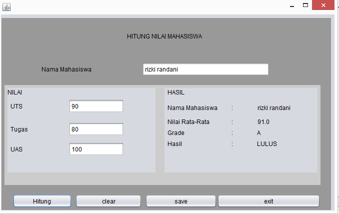Tutorial Membuat Aplikasi Menghitung Nilai Mahasiswa Di Java ... Tutorial Membuat Aplikasi Menghitung Nilai Mahasiswa Di Java ...