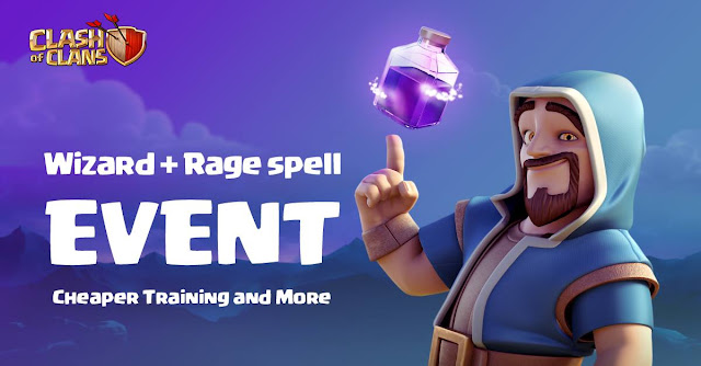 Event con bão ma thuật - Combo Wizard & Rage Spell đã quay trở lại | Clash of Clans Việt