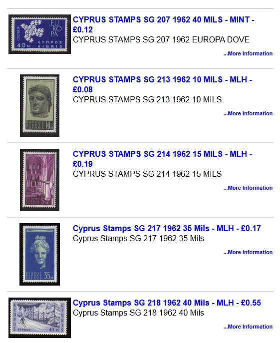 Cyprus Stamps (Republic and Turkish Cypriot), First Day Covers and more ...