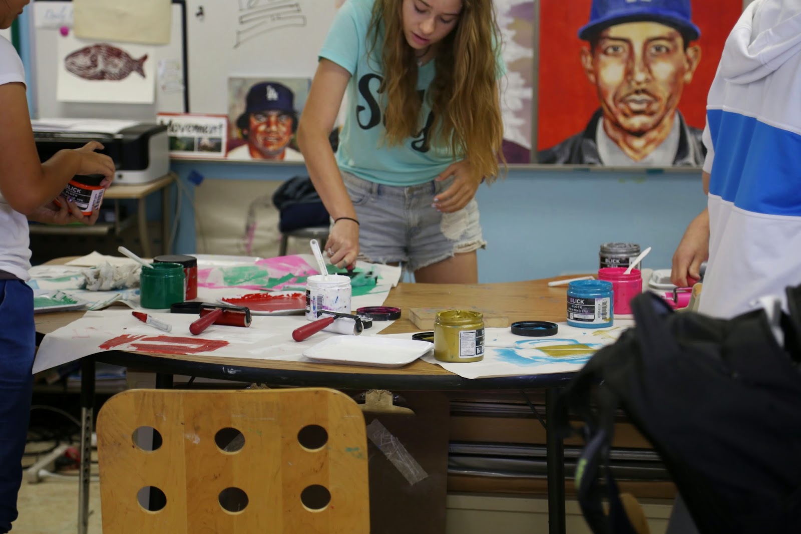 Grauer Art: Foam printmaking, 7th Grade Art