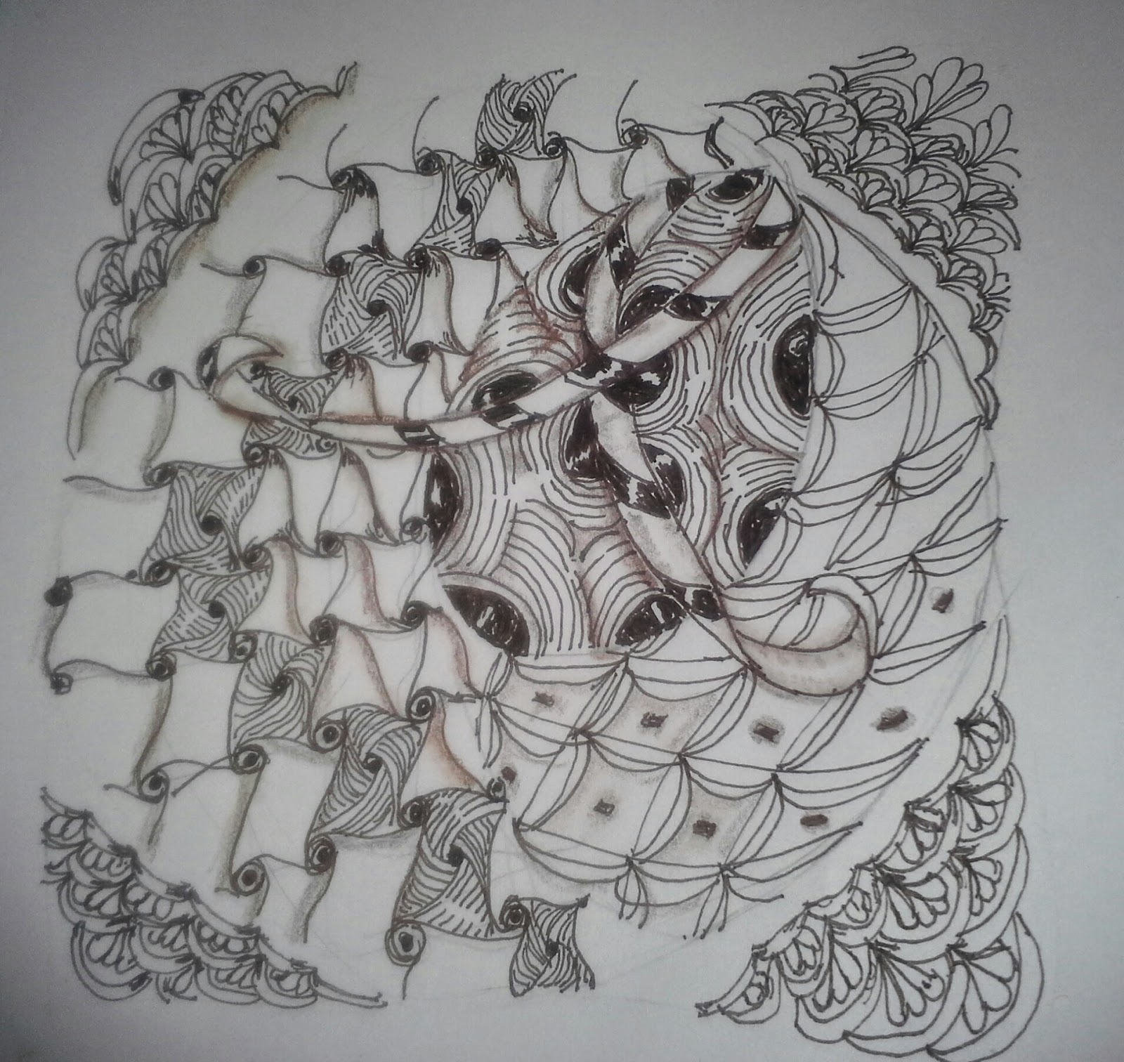 Tickled To Tangle: "It's a String Thing" #35 Tiles