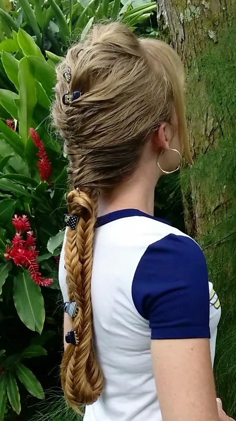 Braids & Hairstyles for Super Long Hair: Wonder Woman braid for 4th of July