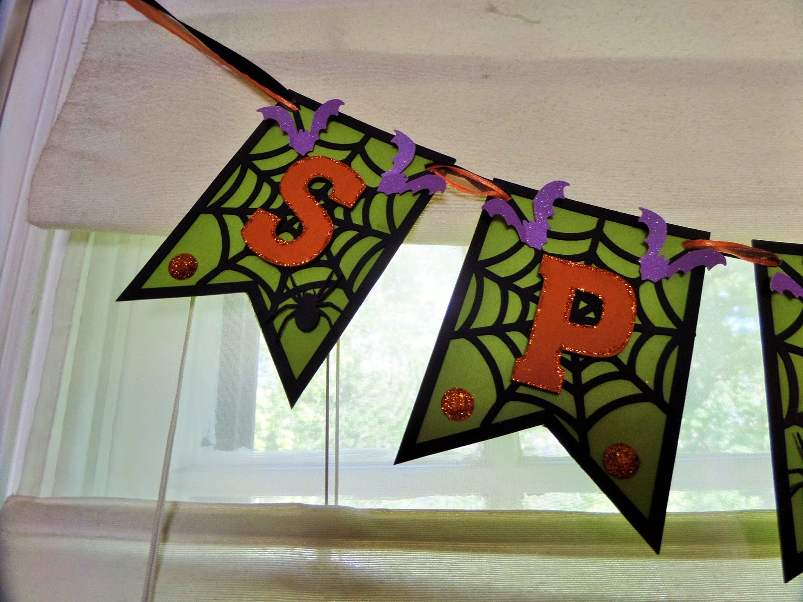 CraftDee1: Spiderweb Spooky Banner from Gina's Designs