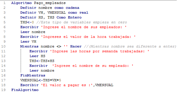 Comandos básicos de Pseint