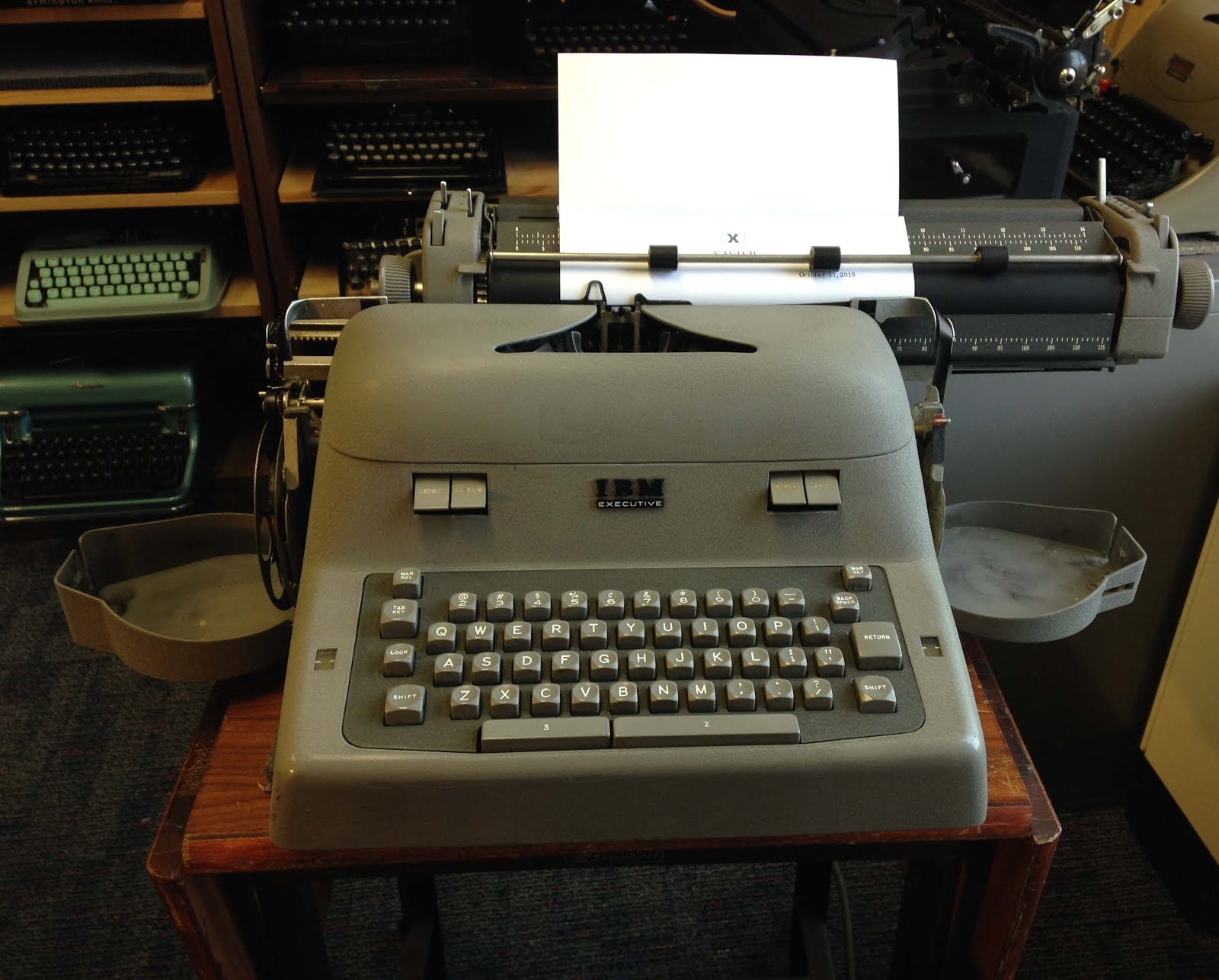 Changing the carbon ribbon on an IBM Model B Executive typewriter/ /THE ...