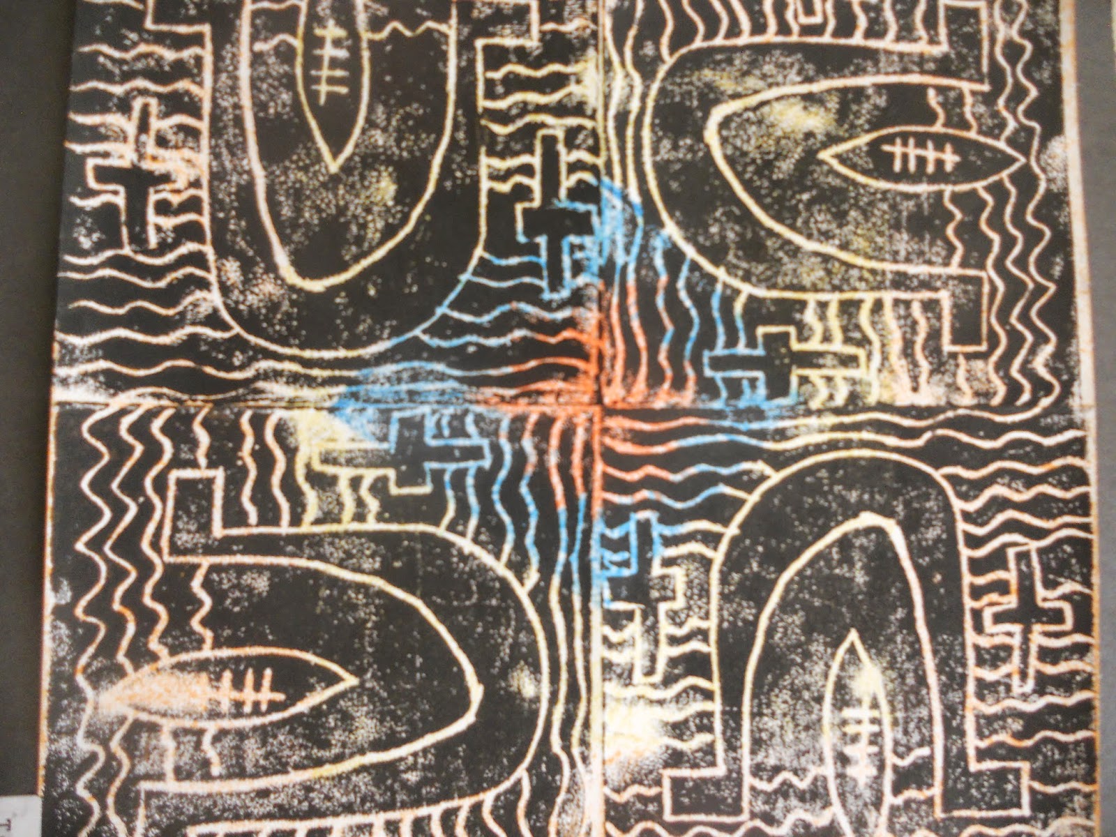 Little Dog Art Blog: 5th Grade Rotational Symmetry Printmaking