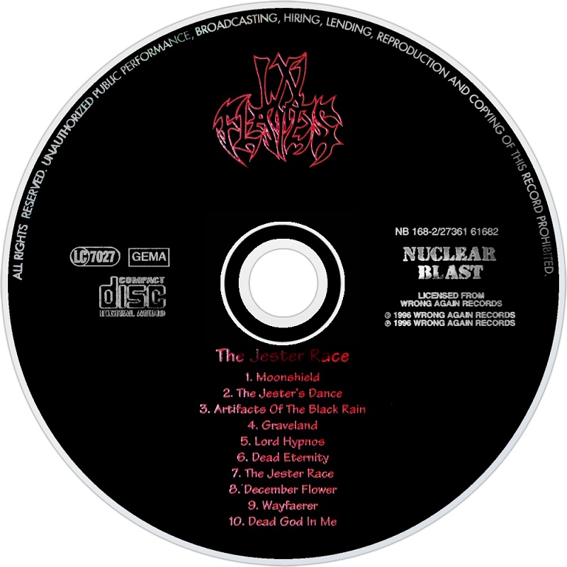 Cries from the Quiet World: In Flames "The Jester Race + Black Ash ...