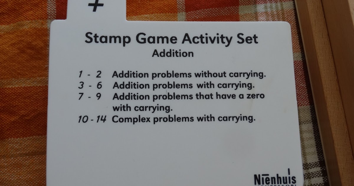 The Joys of Montessori Homeschooling: Stamp Game - Static and Dynamic ...
