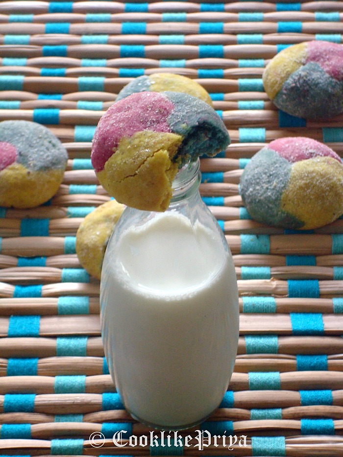 Cook like Priya: Suji Crystal Cookies | Biskut Suji Crystal | Colored ...