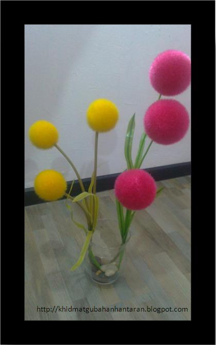 Simple Aje Hantaran: Tutorial 007: Gubahan Bunga Bulat