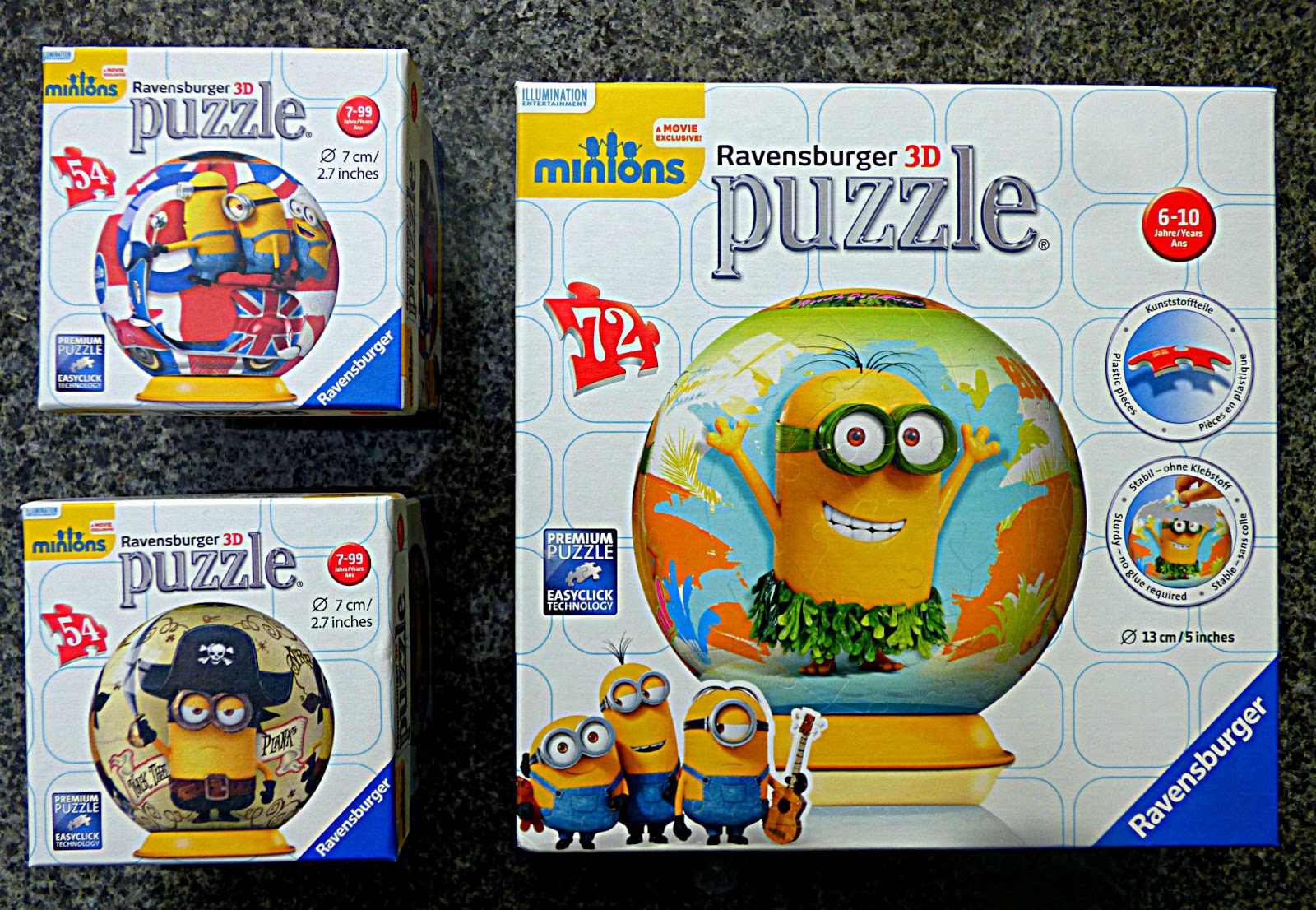 Chez Maximka: Minions 3d jigsaw puzzles from Ravensburger