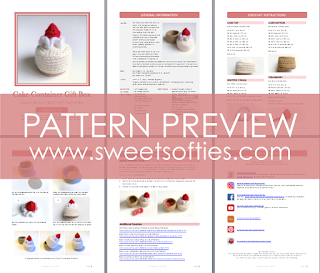 Cake Gift Box (Free Crochet Pattern) - Sweet Softies | Amigurumi and ...